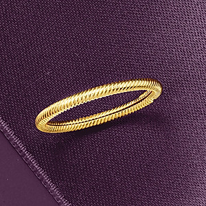 Ross-Simons 18kt Yellow Gold Twisted Ring. Size 8