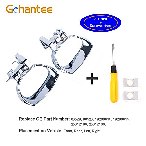 Interior Door Handle for Front or Rear Driver Side and Passenger Side Replacement for Chevrolet HHR Door Handle 2006 2007 2008 2009 2010 2011 Replace 19299614 19299613 88529 88528