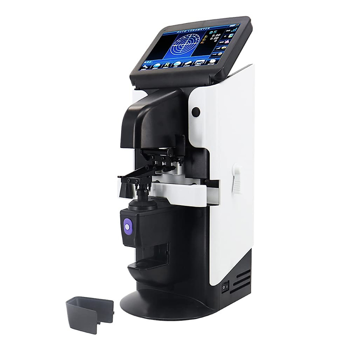 JD-2600A Lensmeter Lensometer Focimeter Lens Meter 7-inch Screen Touch Screen Focimeter New Digital Auto PD UV Printer PD Meter