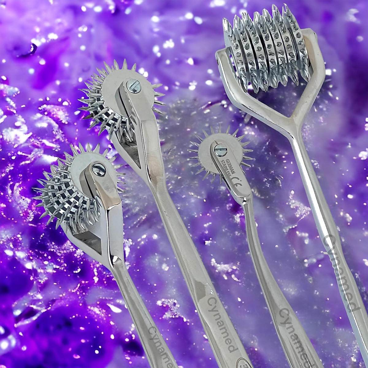 Artlab-Wartenberg Neuro Pinwheel 1, 3, 5 & 7 Head Spur - Setof 4 - Diagnostic Sensory Instrument - German Stainless CE