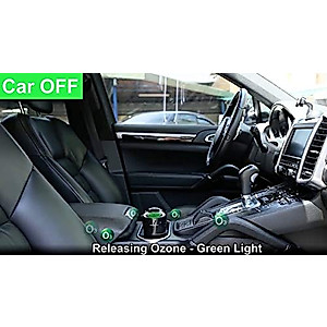 Mevius Q52 Smart Car Air Freshener, Ionizer, and Ozone Air Purifier (Black), Effectively removes unwanted odor from you car. Cleaning air from Smoke, Pollen, Pets and food smell