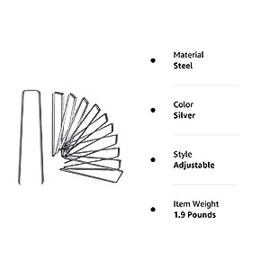 UPMCT 12 Inch Galvanized Garden Landscape Staples Stakes, 25 50 100 PCS Anti-Rust Garden Staples U-Shaped Landscape Pins for Secure Lawn Fabric (25, 12 Inch)