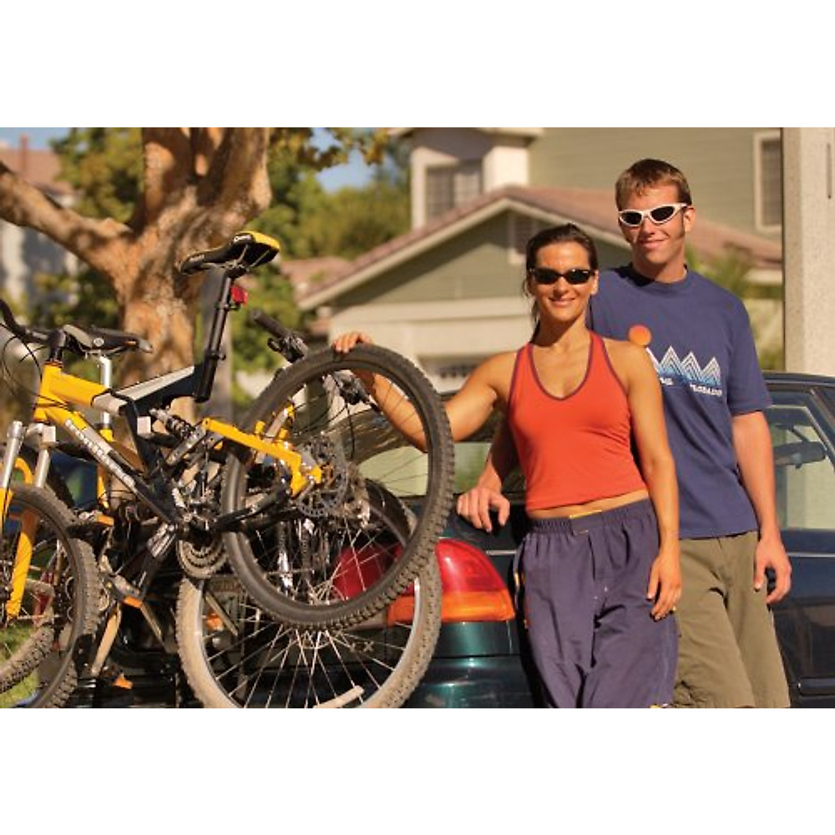 ALLEN Deluxe 3-Bike Trunk Mount Rack, Blk/ Silver