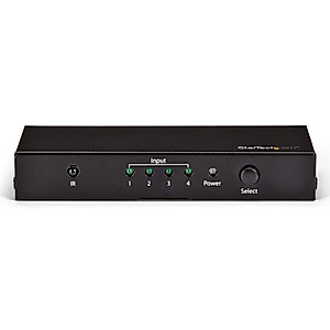StarTech.com HDMI 2.0 Switch - 4 Port - 4K 60Hz - HDMI Automatic Video Switch Box - Multi Port Hub w/ 1 In 4 Out Functionality (VS421HD20)