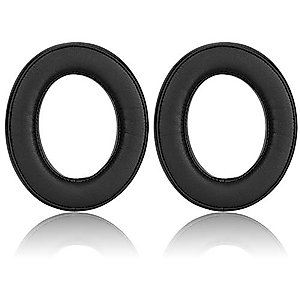 Jecobb Replacement Ear Pads Cushion Cover with Protein Leather & Memory Foam for Corsair HS70 PRO, HS60 PRO, HS50 PRO Headset ONLY – Oval (Black)