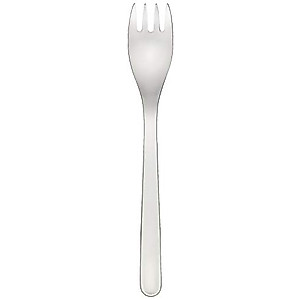 Sori Yanagi Simple Form Cutlery for Easy Use, Tsubamesanjo Stainless Steel Fish Fork, Sleek Design for Smooth Texture, Dishwasher Safe, Brushed Finish