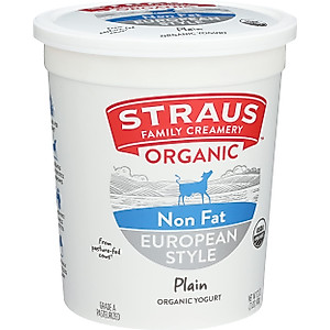Straus Family Creamery, Non Fat Plain Yogurt, 32 oz