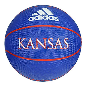 adidas NCAA Kansas Jayhawks Official Men's Team Logo and Colors Basketball, Size 7