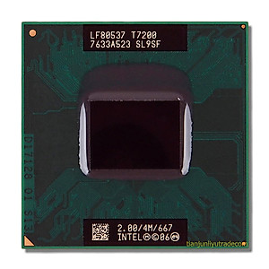 Intel Cpu Pentium Mobile T7200 2.0Ghz Fsb667Mhz 4Mb Fcpga6 Core 2 Duo Tray