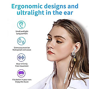 USB Type C Headphone 4 Pack, USB C Earphones Type C Headphones Stereo with Microphone Volume Control Compatible with Samsung Galaxy S20+/S21/S20/Google Pixel/OnePlus/Xiaomi and Android Smartphones