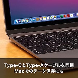 Buffalo External 500GB Small Compact Portable USB3.2Gen2 2000MB/s Black SSD-PHE500U3-BA