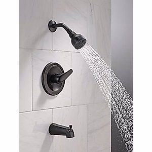 Peerless Single-Handle Tub and Shower Faucet Trim Kit with Single-Spray Touch-Clean Shower Head, Oil-Rubbed Bronze PTT188750-OB (Valve Not Included)