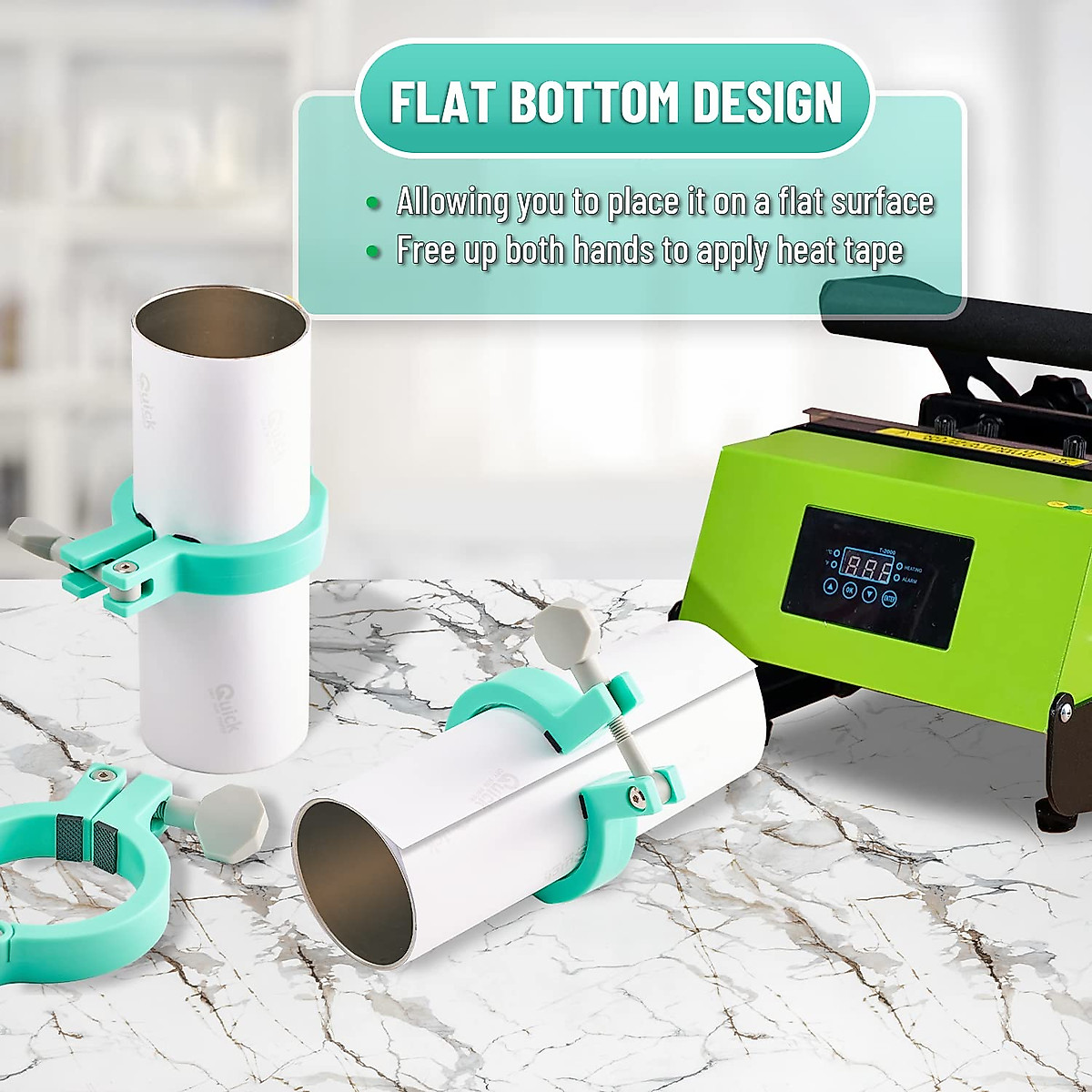 2 Pcs Tumbler Clamps with Wing Nut Tightening Mechanism,Tumbler Sublimation Tool Sublimation Tumbler Pinch Tool Tumbler Grip Tool for Sublimation Tumblers 20oz 15oz