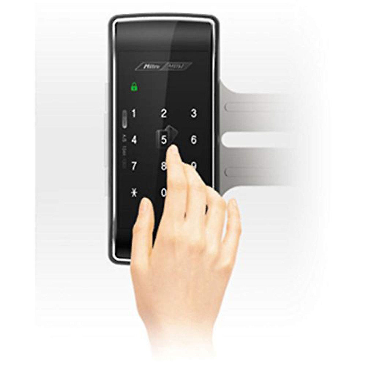 Mille Keyless Digital Door Lock for Glass Door Office Door Entry Passcode + 4 RF Cards