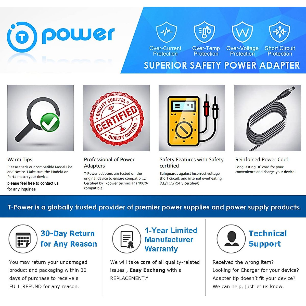 T POWER 9V Ac Dc Adapter Charger for Bowflex Max Trainer M3 M5 M7 M8 HVT & Octane Fitness Q35 Q37 xR3 xR4 xR6 Exercise Elliptical Treadmill Cardio Machine Power Supply Cord