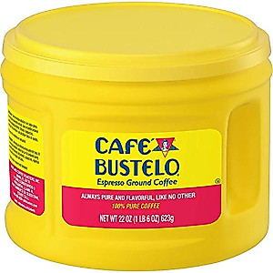 Cafe Bustelo 22oz Plastic Jug Espresso Ground Coffee, Dark Roast