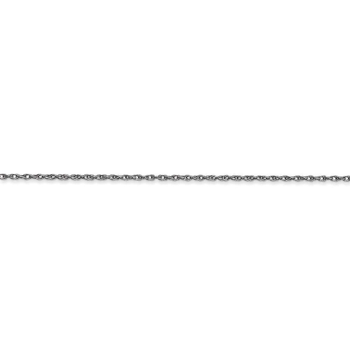FJC Finejewelers 14 kt White Gold Carded Cable Rope Chain 22 Inches x 0.95 mm