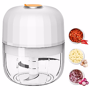 Arofeer Electric Garlic Chopper 250ml,Mini Chopper Cordless With 304 Stainless Steel Blade, Mini Food Processor For Onion, Chili, Tomatoes, Electric Chopper For Kitchen
