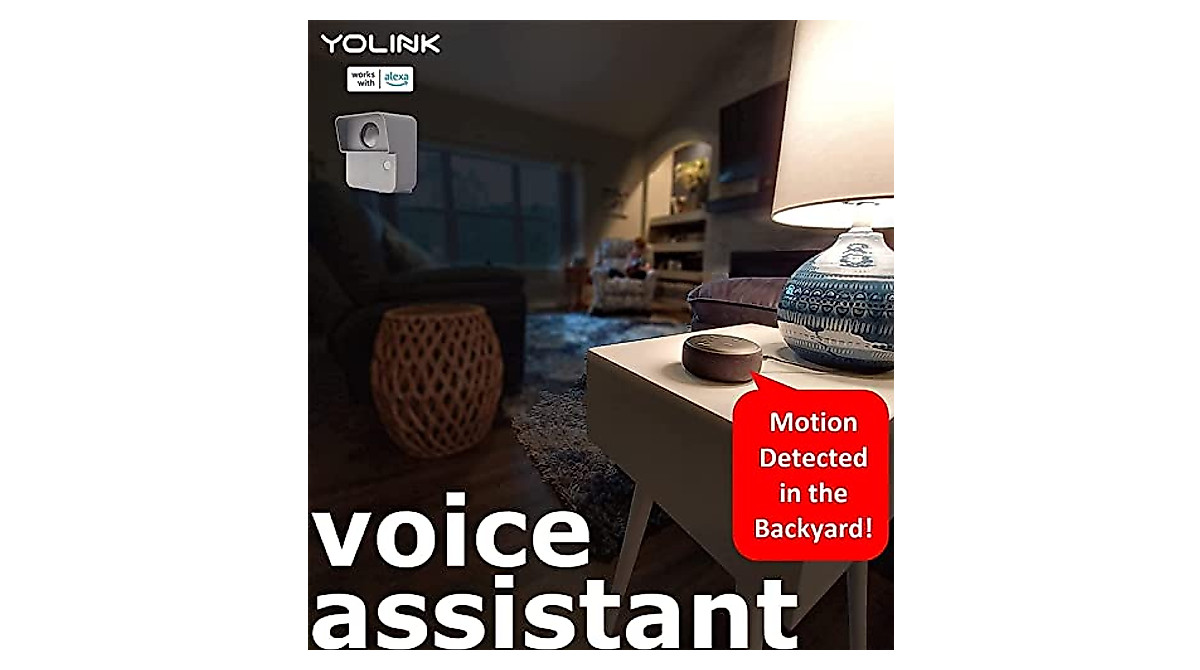 YoLink Outdoor Motion Detector - Up to 1/4 Mile Range