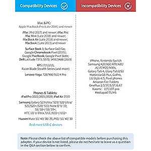 Sniokco USB C to HDMI Adapter, High Speed Portable Type C to HDMI Converter for Home Office, Aluminum, Compatible with i.Phone 15 Pro/Max, MacBook Pro/Air, Surface, i.Pad Pro/Air, XPS, G,alaxy S8-S23