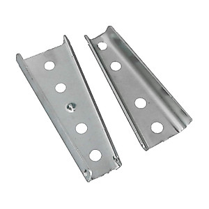 heyous 2 Sets 120x49mm Metal Silver Sectional Sofa Interlocking Connector Bed Parts Heavy Duty Interlocking Hangers Furniture Connector Bed Replacement Parts