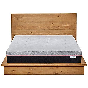 Amazon Brand - Rivet Memory Foam Mattress, Medium Firm Supportive Pressure Relief with Celliant Cover for Restorative Sleep, 10 inch, Full, Grey