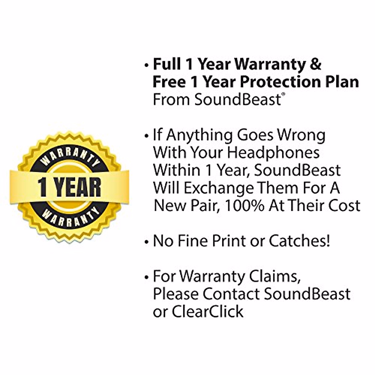 SoundBeast Bluetooth Cat Ear Headphones with Glowing Purple Lights - Wireless Headphones for Kids & Adults