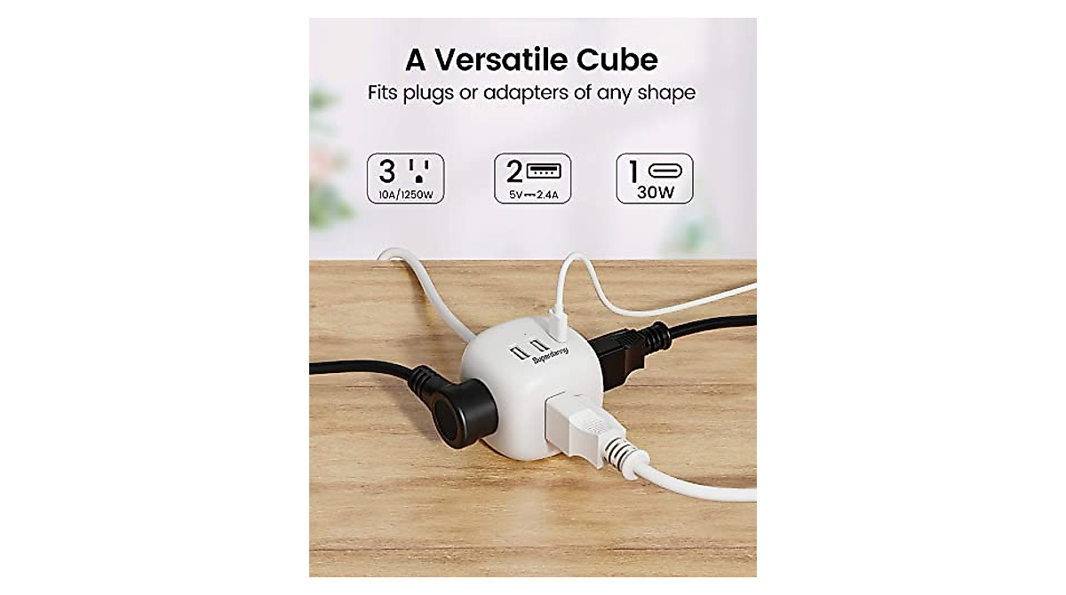 30W USB C Power Strip - Compact & Fast Charging
