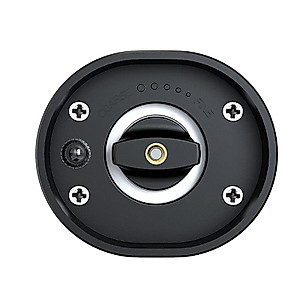 OurStory. Electric pepper grinder for your home & kitchen. s kitchen gadgets. Kitchen small appliances suitable for gift set. Battery operated kitchen accessories., Black, stainless steel (KYMQ-17A)