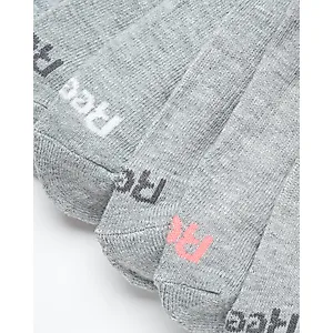 Reebok Women's Quarter Socks - 6 Pack Stretch Performance Arch Support Socks - Soft Cushioned Athletic Socks for Women (4-10), Size 4-10, Grey Pattern