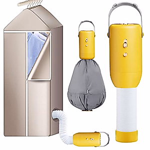 Mini Portable Clothes Dryer 110V Multifunctional Small Dryer with Big Clothes Bags and Warm Shoe Expansion Tube for Home Apartments Dormitory Travel