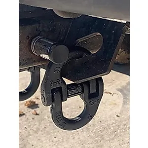 DLLRV Trailet Safety Chain Connector Link 1/2 inch, Tow Hitch HammerLock, 12000 Lbs Loading, Coupling Link. (Two Pack)