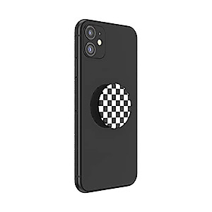 PopSockets PopTop (Top only. Base Sold Separately) Swappable Top for PopSockets Phone Grip Base - Checker Black PopTop