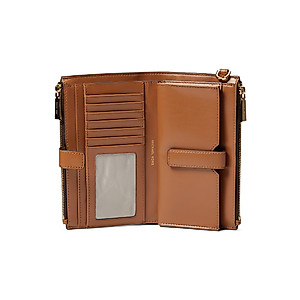 Michael Kors Jet Set Double Zip Wristlet Bright Red One Size