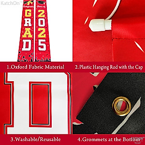 Graduation Banner for Graduation Door Decorations - 72x12 Inch, No DIY | Graduation Door Banner for Graduation Party Decorations 2022 Black and Gold | We Are So Proud of You Graduation Banner 2022