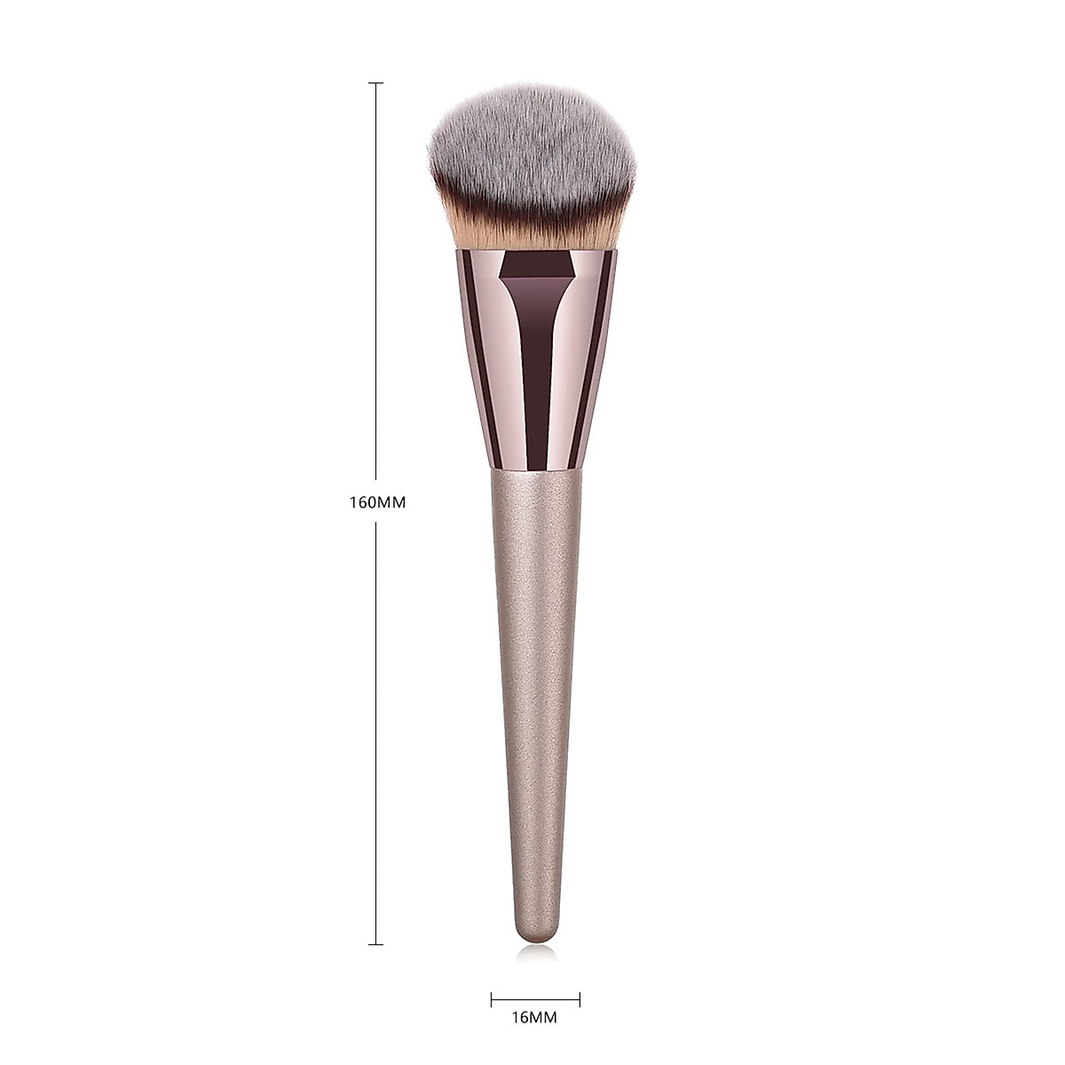 Professional Angled Foundation Brush Premium Synthetic Kabuki Makeup Brush Bronzer Contour Brush Cosmetic Applicator for Blending Liquid Powder BB Cream Vegan Brochas de Maquillaje