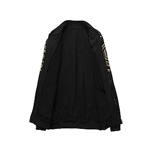 xzbailisha Men's 2 Piece Outfits Casual Long Sleeve Full-zip Jacket Coat& Pants Jumpsuit Set