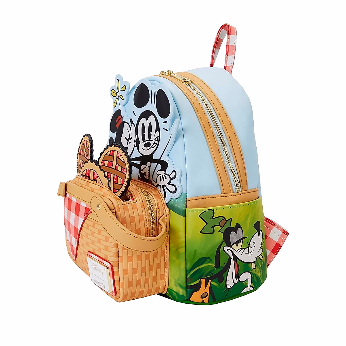 Loungefly Disney Mickey and Friends Picnic Basket Mini Backpack with Coin Bag