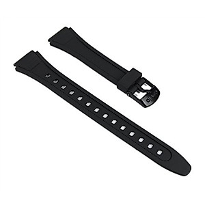 Casio Watch Strap watchband Resin Band Black 18mm W-201-1AVEF W-201 W-201G-9
