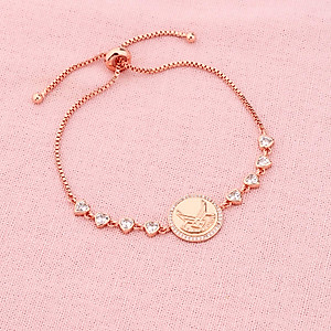 LQRI Air Force Gift Air Force Medal Pendant Bracelet Military Jewelry Force Mom Gift Proud Air Force Sister Wife