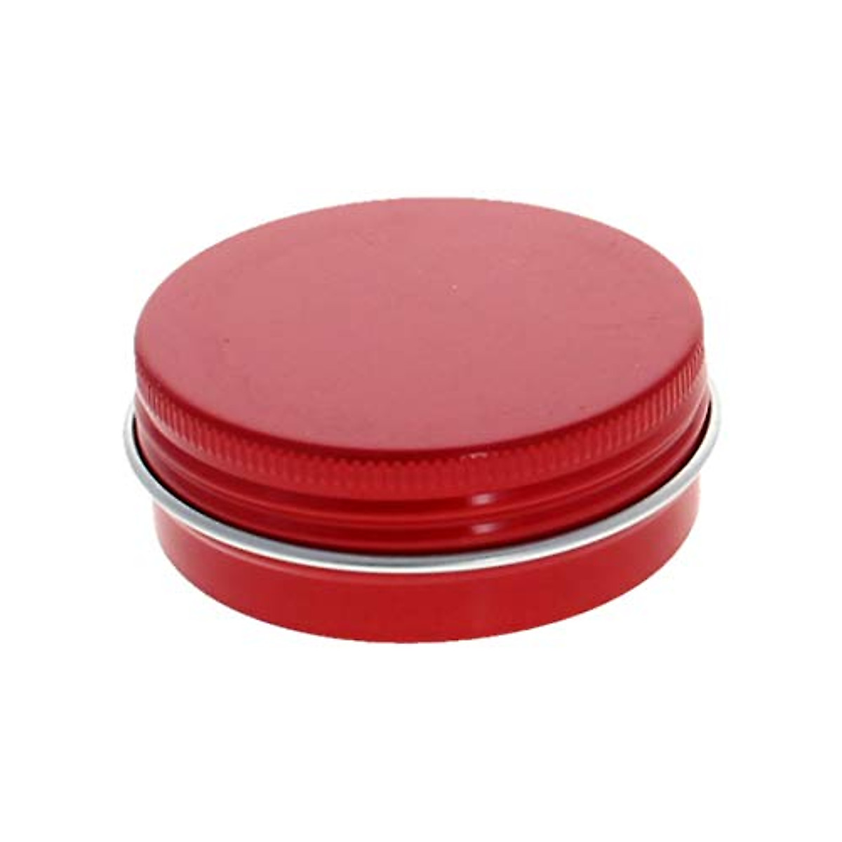 Othmro 12pcs 1oz Metal Round Tins Aluminum Tin Cans Containers with Screw Lid, 50 * 20mm(DxH) Red tin cans for Salve, Spices, Lip Balm, Tea or Candies 30ml