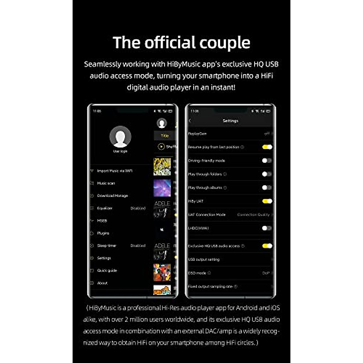 HiBy FD3 High Resolution Headphone Amp USB DAC Type-C Nearly Zero Noise Floor 3.5mm SE+2.5mm+4.4mm Balanced Headphone outputs