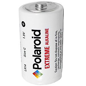 Polaroid Extreme C Cell Size Alkaline Batteries 1.5V LR14 (12-Pack)