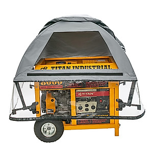 GenTent XL Generator Running Cover - Universal Kit (Standard, Grey) - for Larger Open Frame Generators