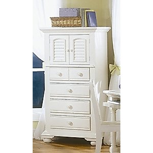 American Woodcrafters Cottage Traditions 4 Drawer Lingerie Chest in Eggshell White