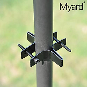 Myard 13 Inches Solid Clear PC Wobbly Squirrel Proof Baffle Deflector for Bird Feeder, Fit up 1.5 Inches Pole / Post