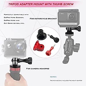 Niewalda Alumium Tripod Mount Adapter, Gopro Threaded Mount Adapter,Action Camera Tripod Aluminum Mount,for GoPro Max, GoPro Hero, DJI Osmo Action Camera （Two Groups）
