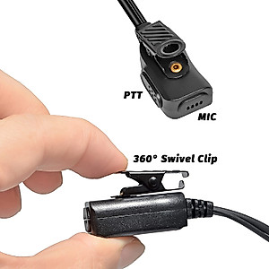 Walkie Talkie Earpiece with Mic for Baofeng UV-5R Retevis RT22 RT21 H-777, Walkie Talkies Headset Ear Piece for Baofeng UV5R UV82 BF-F8HP AR-152 BF-888S Arcshell AR-5 Kenwood Two Way Radio, Pack of 3