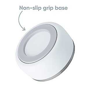 Owala Pet Bowl - Durable Stainless Steel, Food and Water Bowl for Dogs, Cats, and All Pets, Non-Slip Base, 24oz, White (Shy Marshmallow)