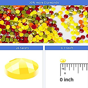 DKHDBD Diamond Painting Kits for Adults, 12x16 Inch DIY Paint by Numbers for Adults Beginner, DIY Full Drill Diamond Dots Paintings Picture Arts Craft for Home Wall Art Decor (Yellow Butterfly)